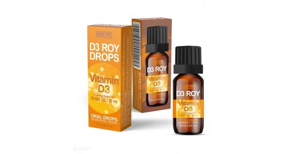 TurkAttar, D3 ROY High-Potency Vitamin D3 Drops, 50,000 IU, Immune ...