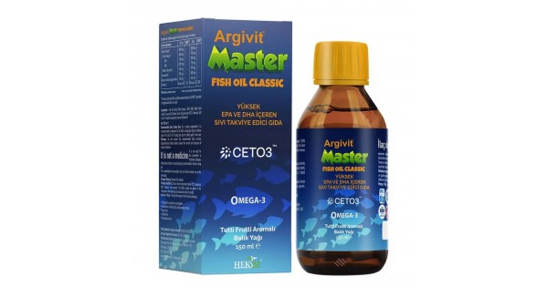 TurkAttar, Argivit Master Fish Oil Classic Syrup, Omega-3, DHA & EPA ...
