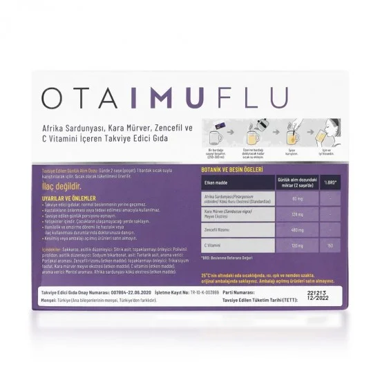 TurkAttar, Otaci Otaimuflu: Your Daily Immune Boost in a Sachet, Boost ...
