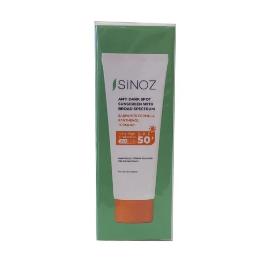 TurkAttar, Sinoz Anti-Dark Spot Sunscreen Cream SPF 50+, Broad Spectrum ...