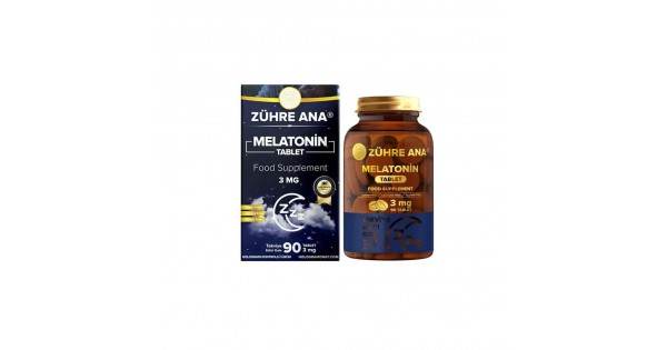 TurkAttar, ZÜHRE ANA Melatonin 3 mg Tablets - Natural Sleep Aid for ...