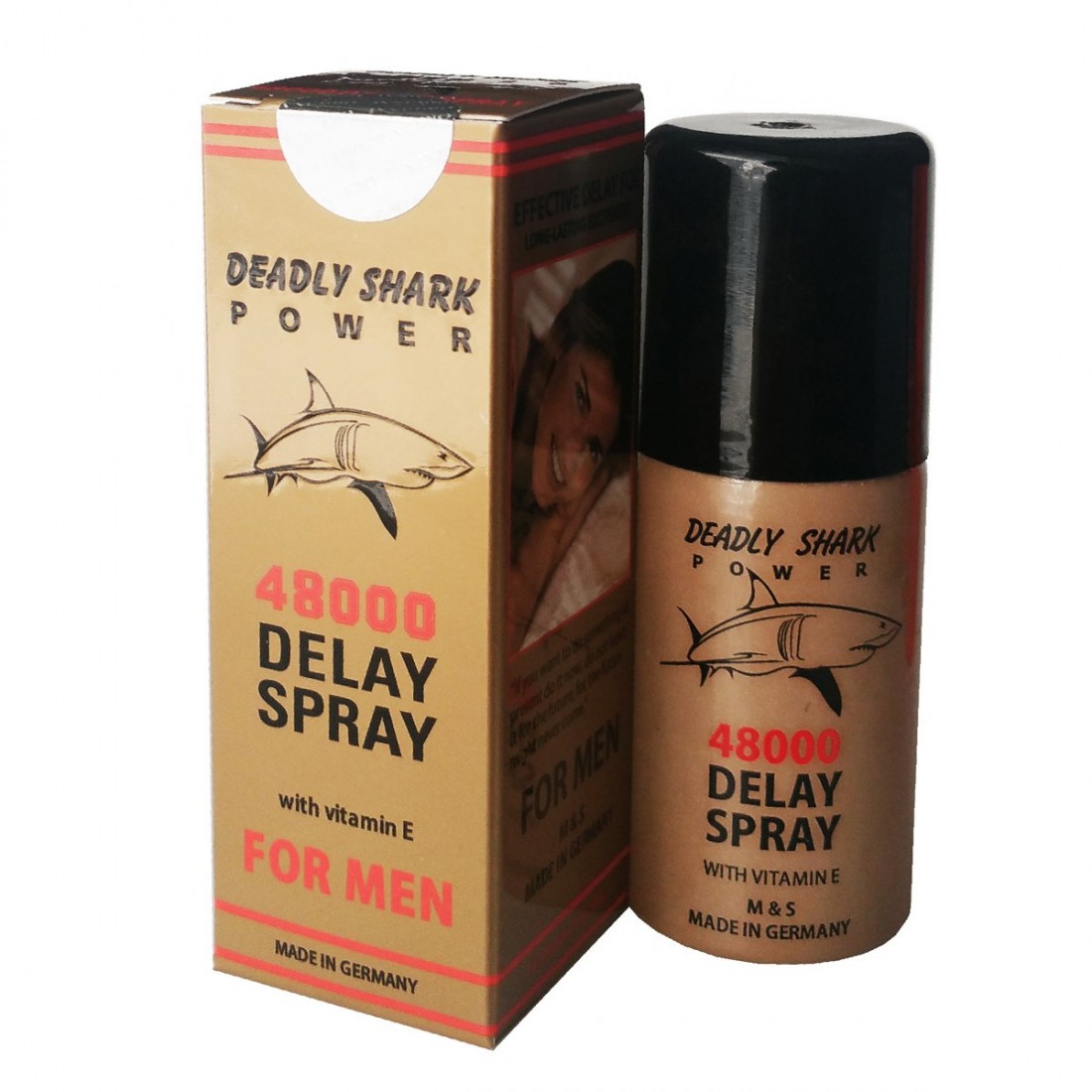 TurkAttar, Deadly Shark 48000 Delay Spray for Men with Vitamin E 45 ml