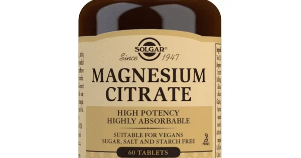 Solgar, Magnesium Citrate, 60 Tablets