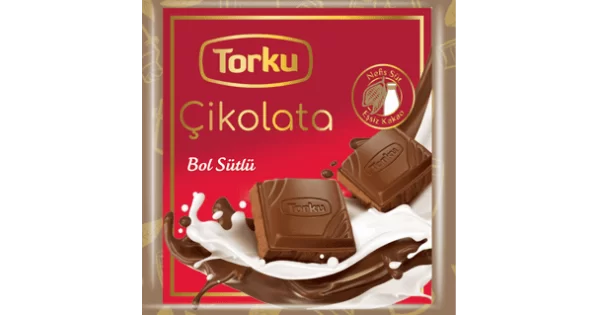 TurkAttar, TURKEY CHOCOLATE Bars - TORKU Milk Chocolate 65gr (Pack of 6)