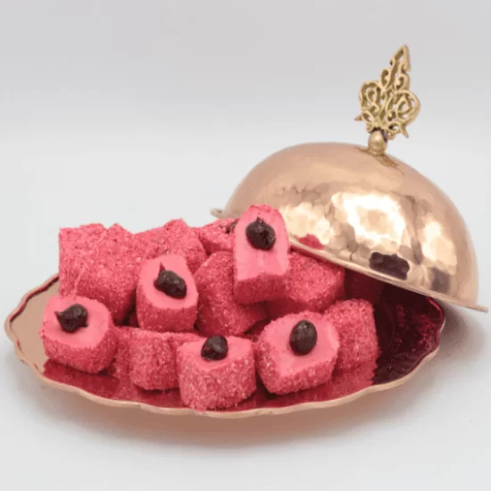 TurkAttar, Selimzade Raspberry Filled Turkish Delight, Raspberry ...