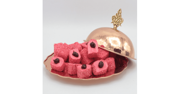 TurkAttar, Selimzade Raspberry Filled Turkish Delight, Raspberry ...